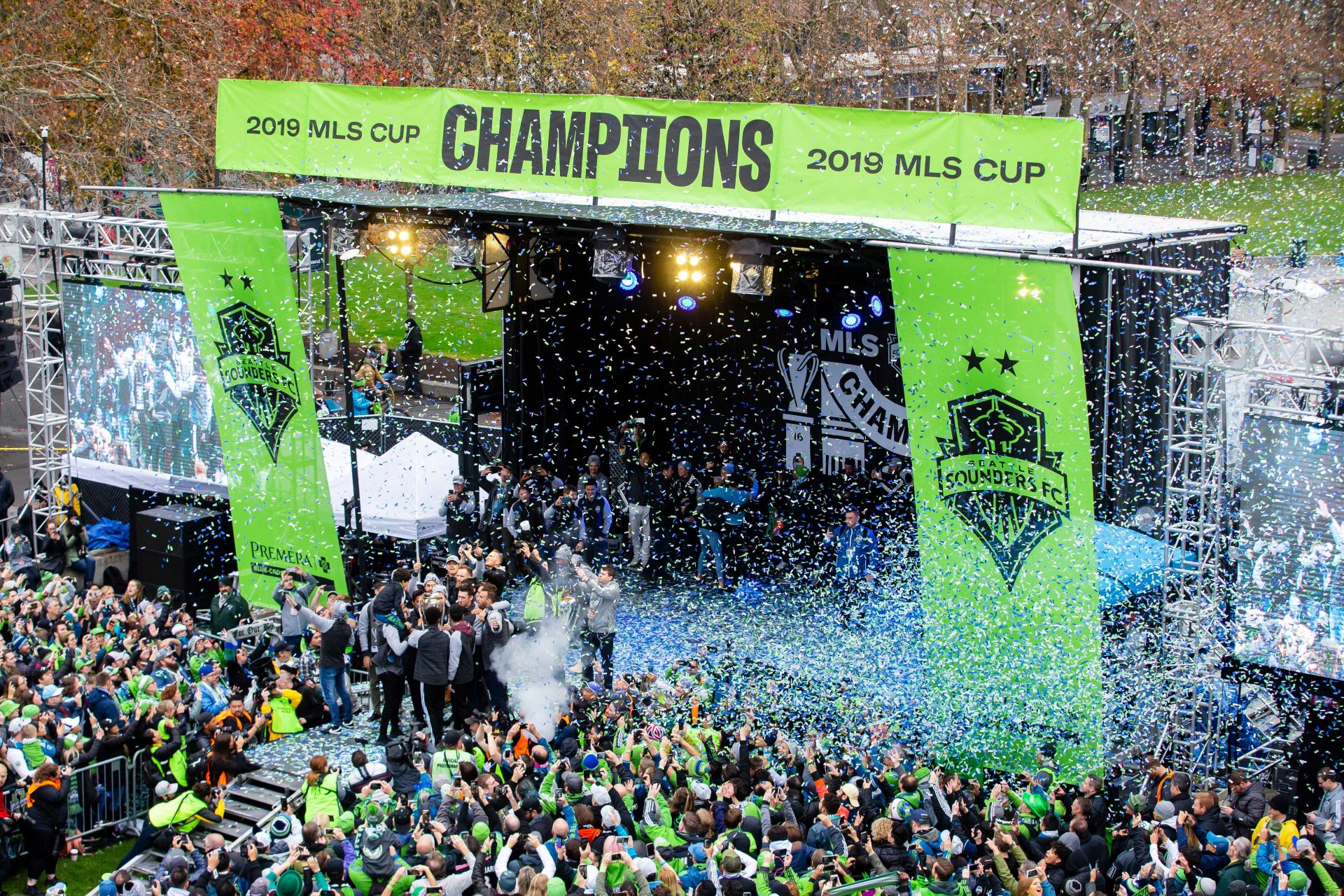 Sounders FC 2019 MLS Cup Champions Celebration – Column